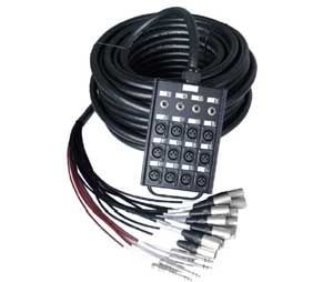 Snake Cable with 16 Channel Junction Box 100ft